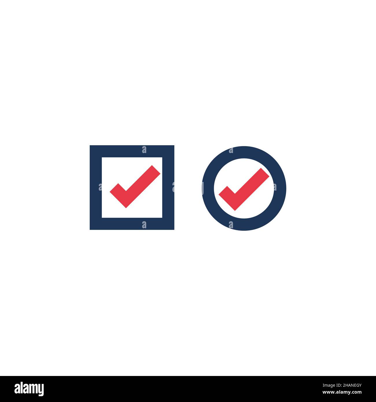 Set of check mark, check box icons Stock Vector Image & Art - Alamy