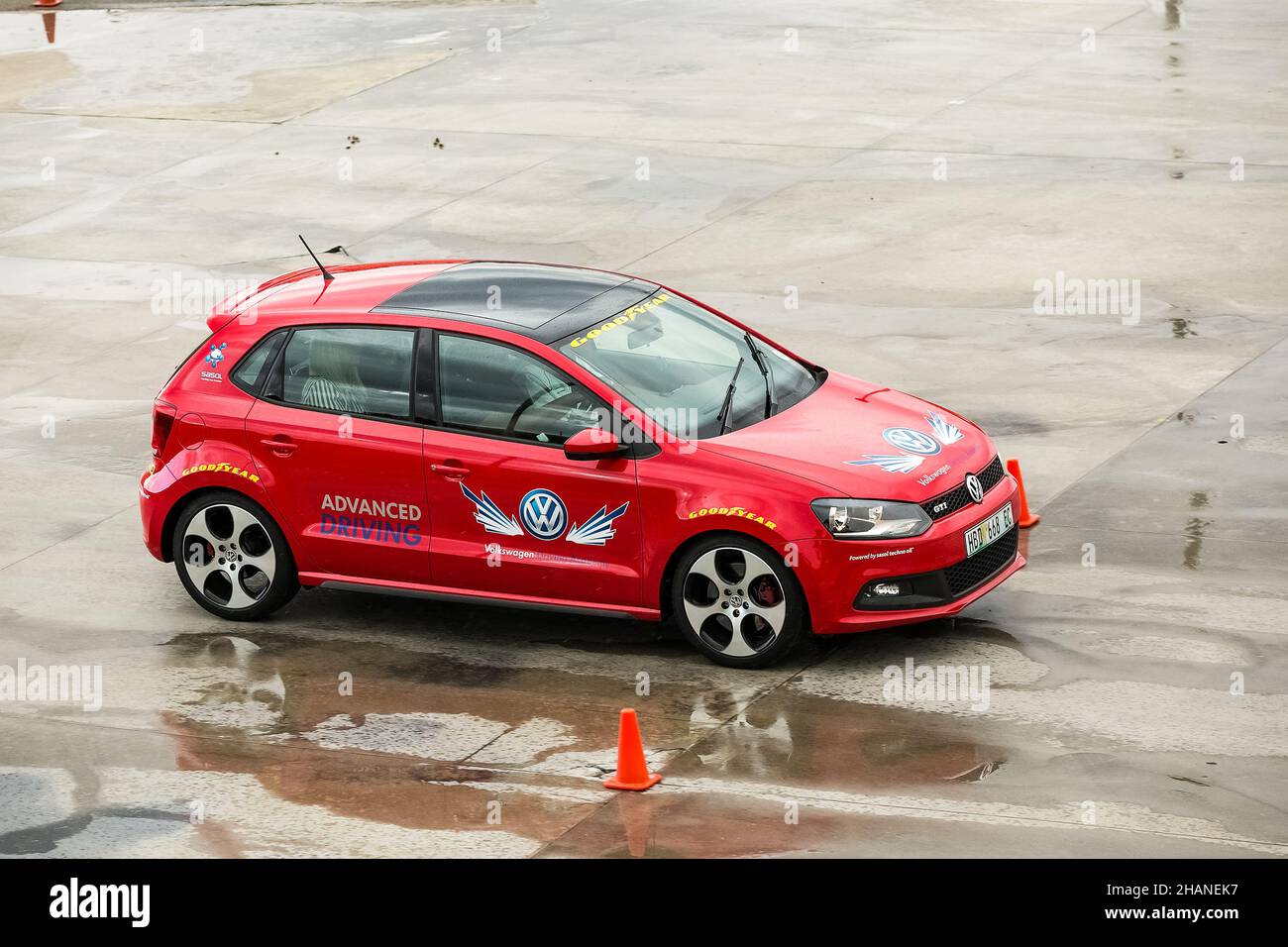 JOHANNESBURG, SOUTH AFRICA - Aug 11, 2021: The VW advanced driving ...