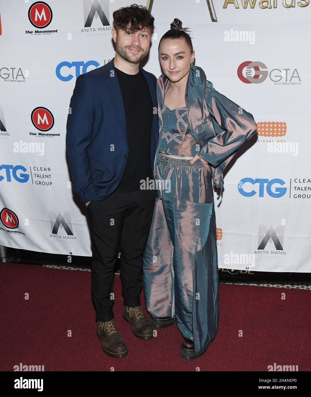 Los Angeles, USA. 13th Dec, 2021. (L-R) Peter Vass and Monika Felice ...