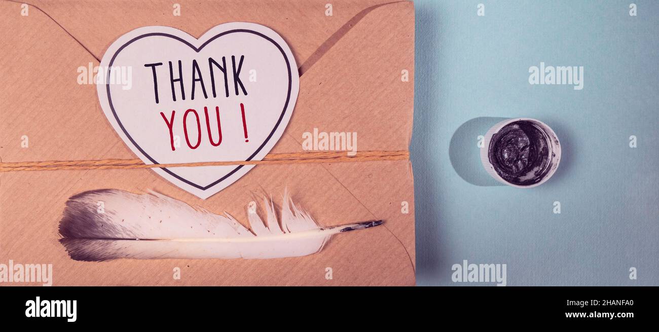 Close up of Thank You Word , Thanks Concept Idea Stock Photo - Alamy