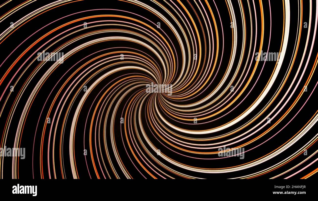 Abstract Spiral Rotating And Twisting Lines Computer Generated Background 3d Rendering