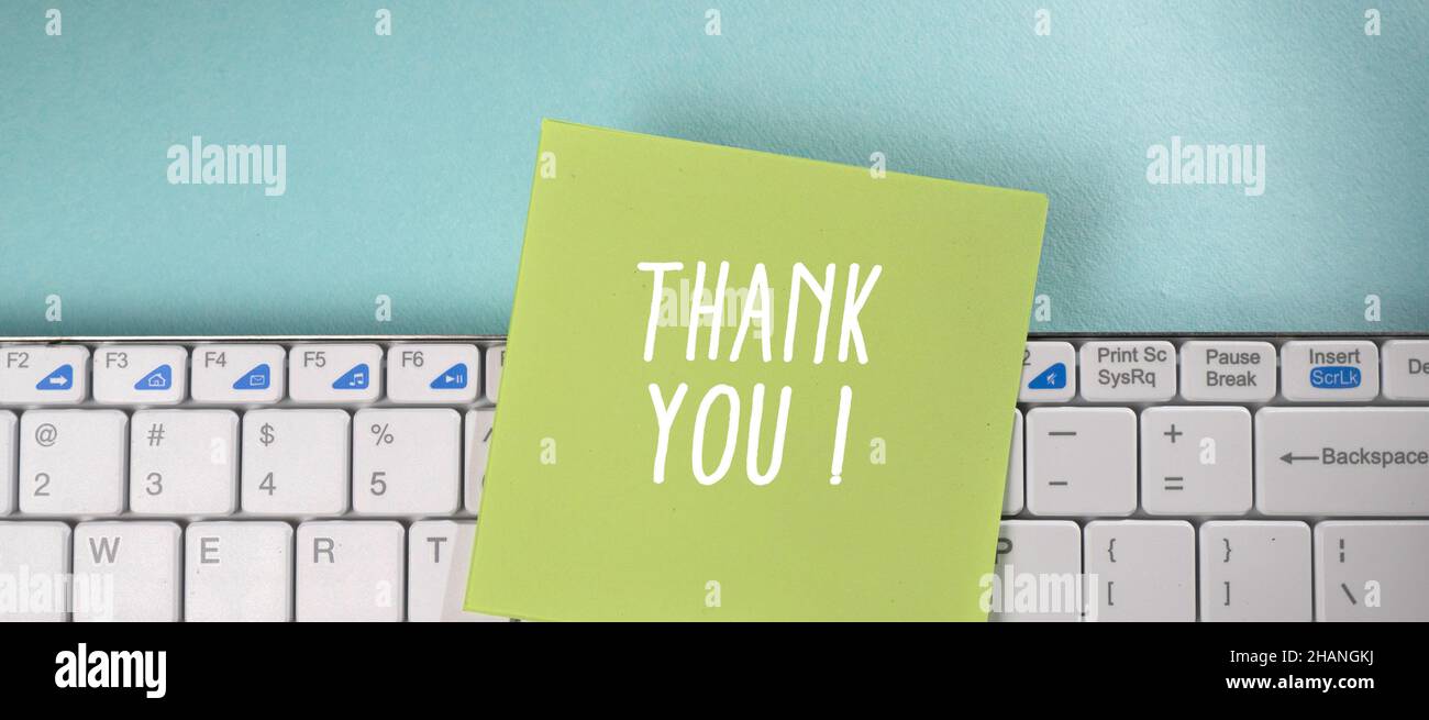 Close up of Thank You Word , Thanks Concept Idea Stock Photo - Alamy