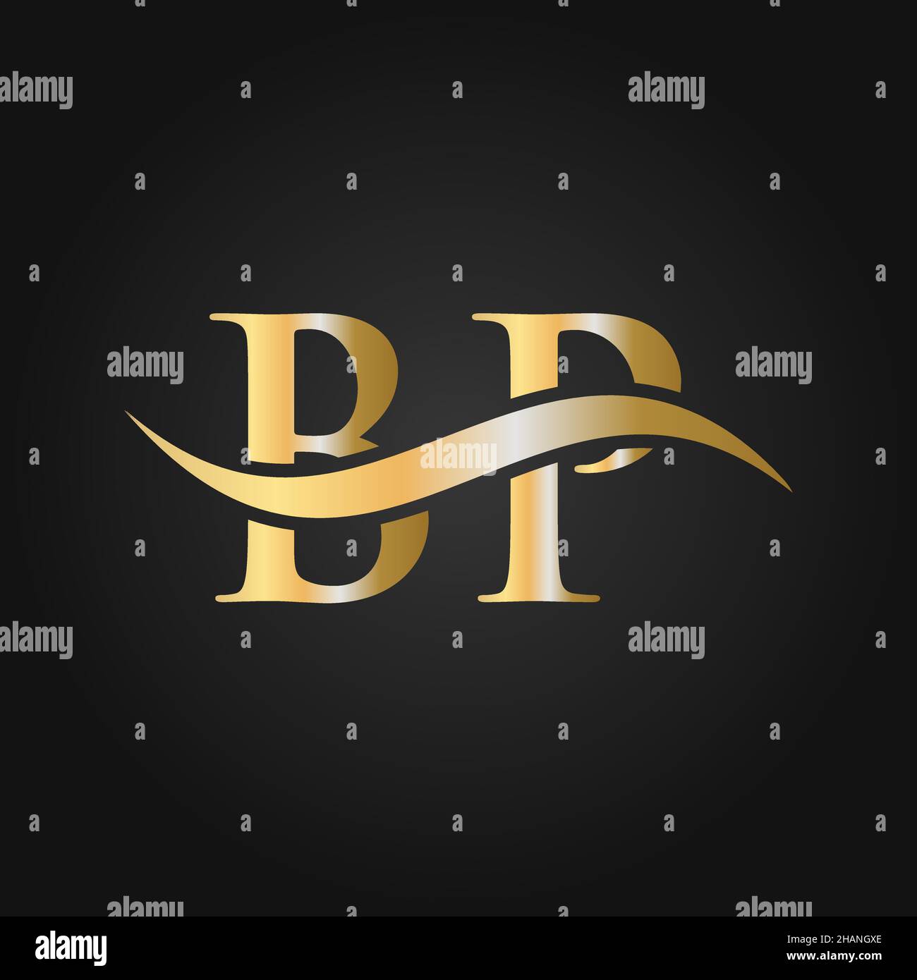 Letter BP Logo Sign Design Template. BP, B P Letter Logo Modern, Flat ...