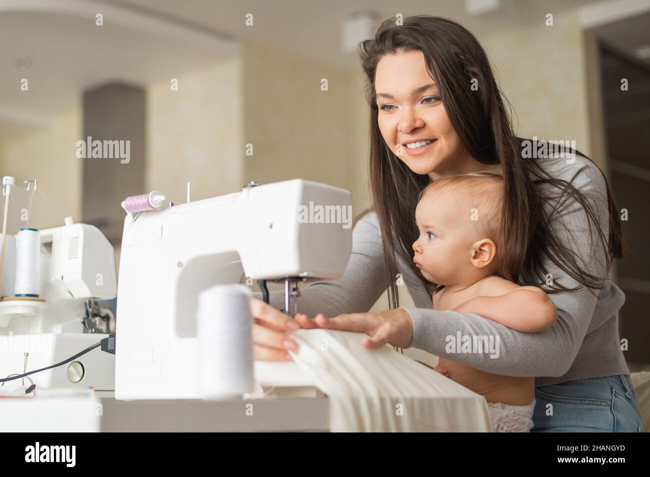 Children sewing machine hi-res stock photography and images - Alamy