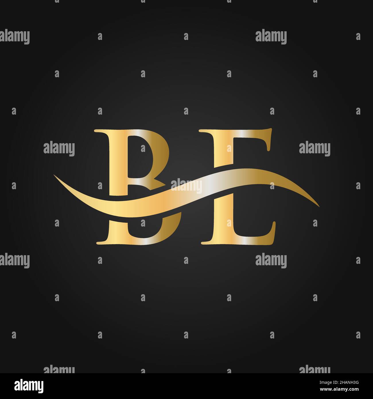 Letter BE Logo Sign Design Template. BE, B E Letter Logo Modern, Flat ...