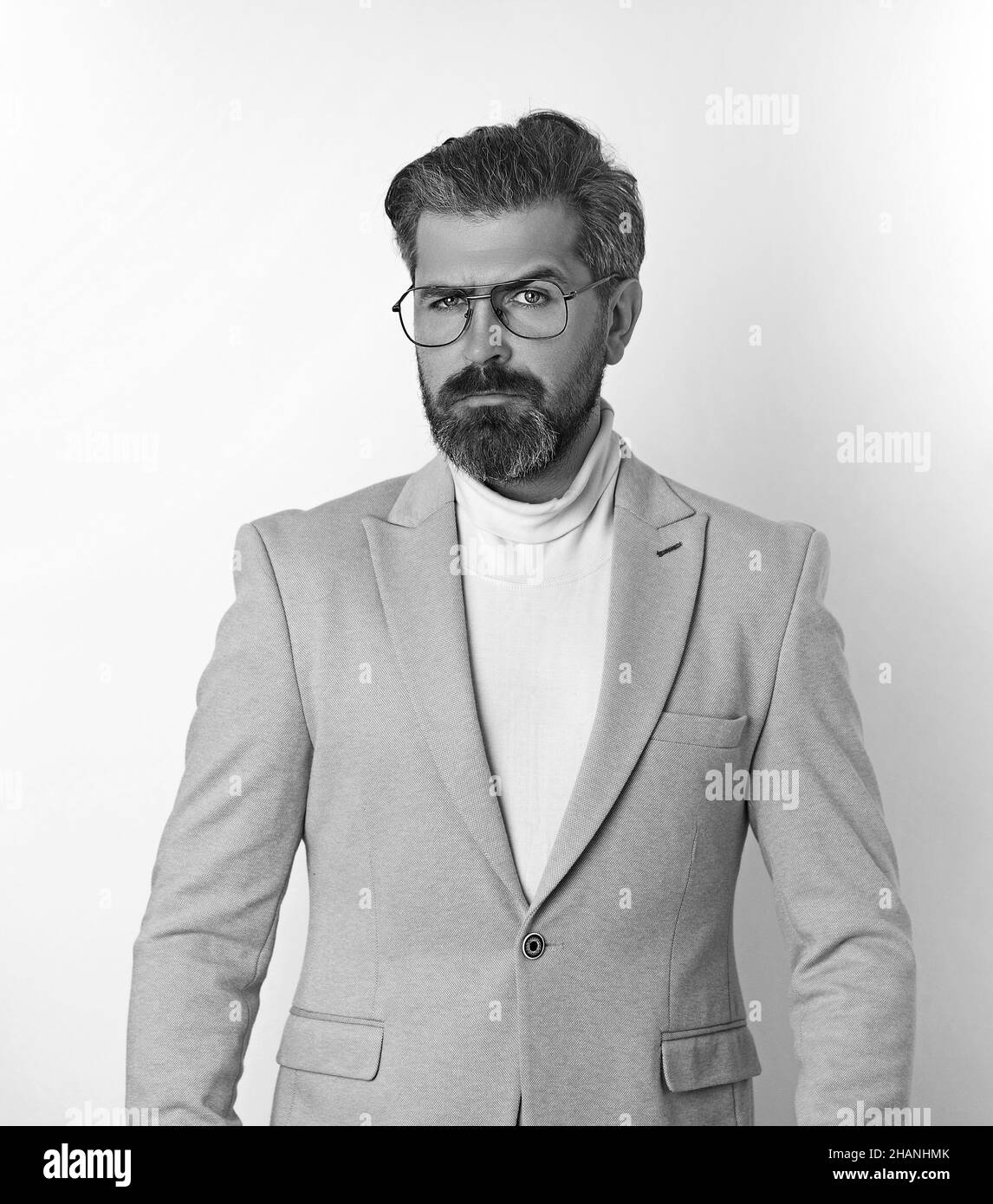 Handsome business man Black and White Stock Photos & Images - Alamy