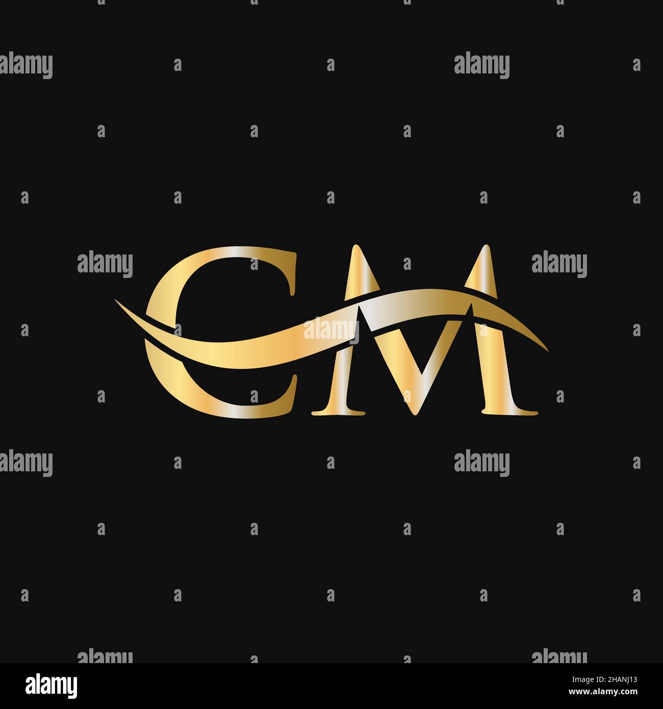 Letter CM Logo Design Template. CM, C M Letter Logo Modern, Flat ...