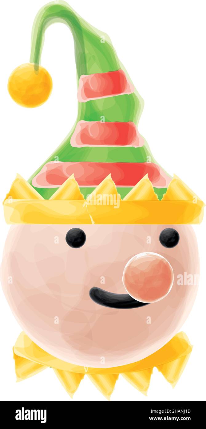 christmas elf face Stock Vector Image & Art - Alamy