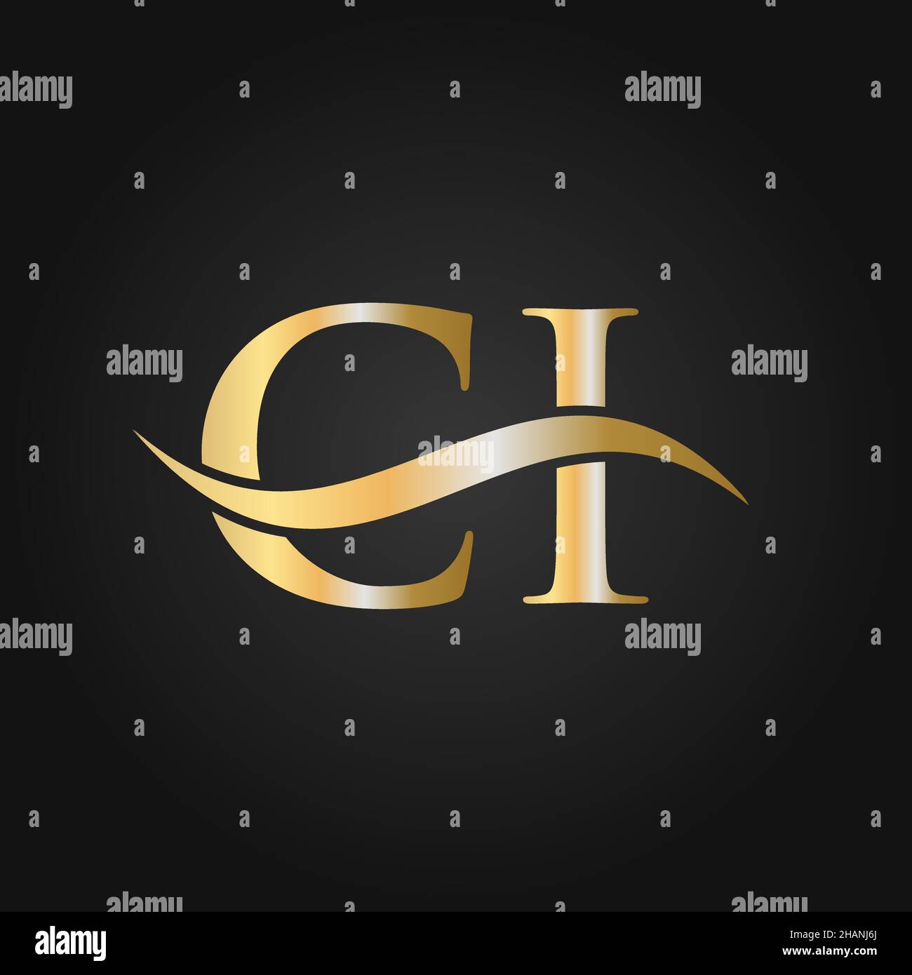 Letter CI Logo Design Template. CI, C I Letter Logo Modern, Flat ...