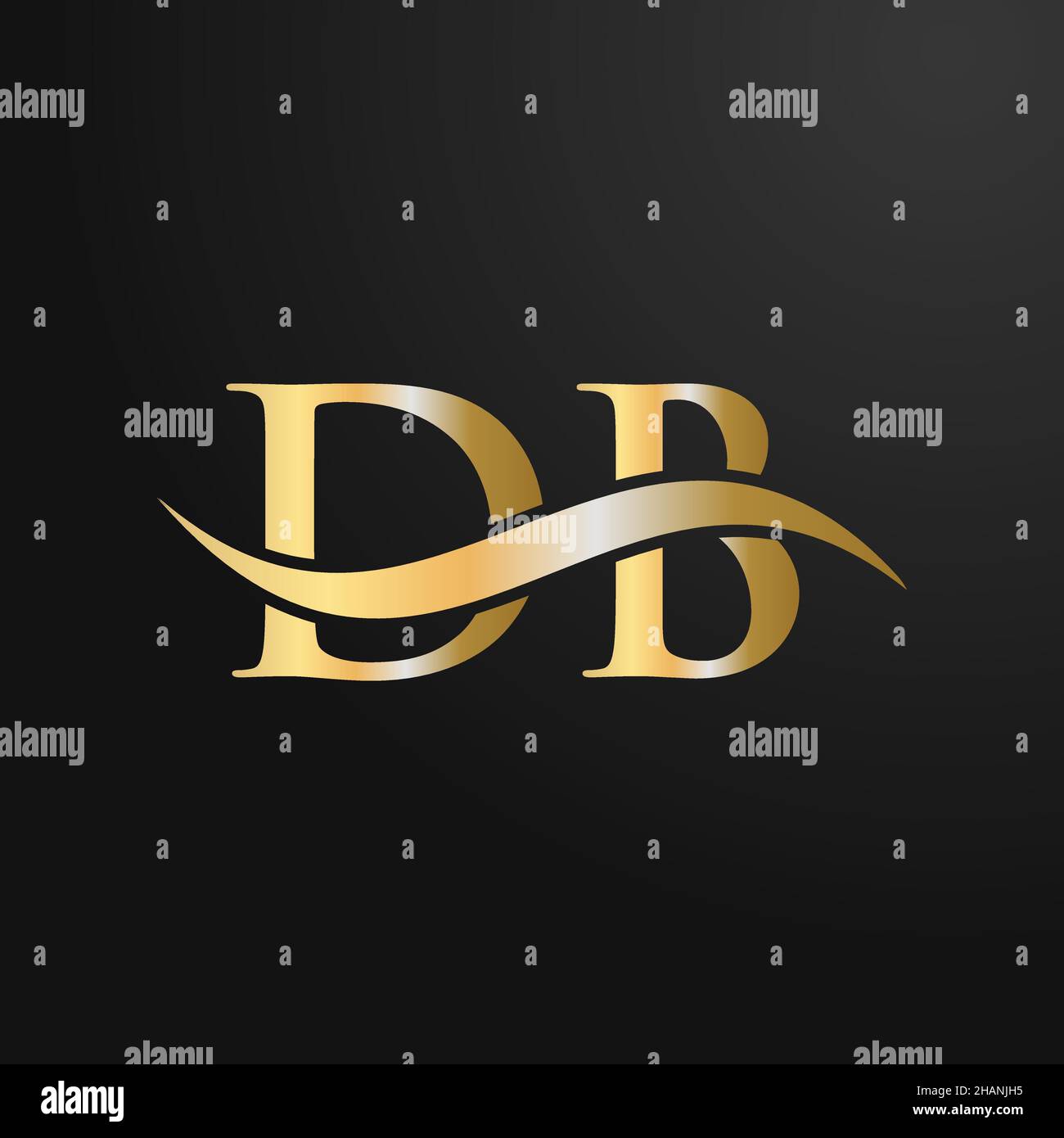 Letter DB Logo Design Template. DB, D B Letter Logo Modern, Flat ...