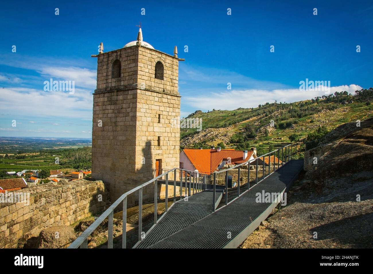 View of Castelo de Castelo Novo, Portugal Stock Photo - Alamy