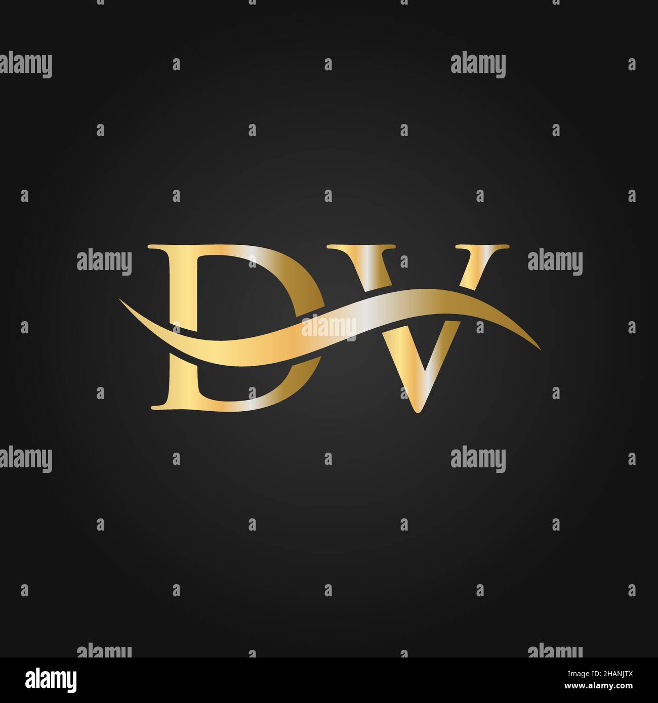 Letter DV Logo Design Template. DV, D V Letter Logo Modern, Flat ...