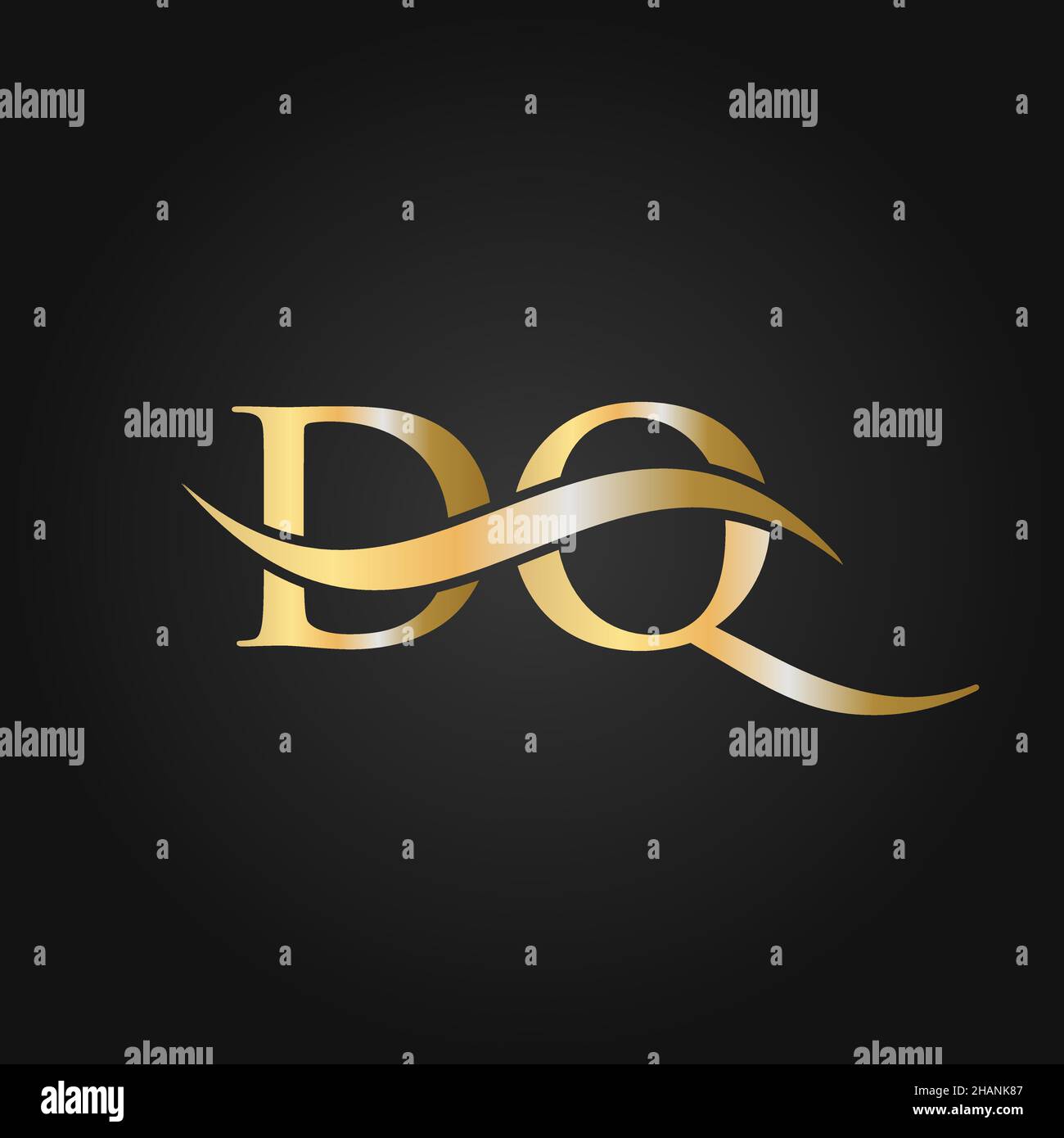 Letter DQ Logo Design Template. DQ, D Q Letter Logo Modern, Flat ...