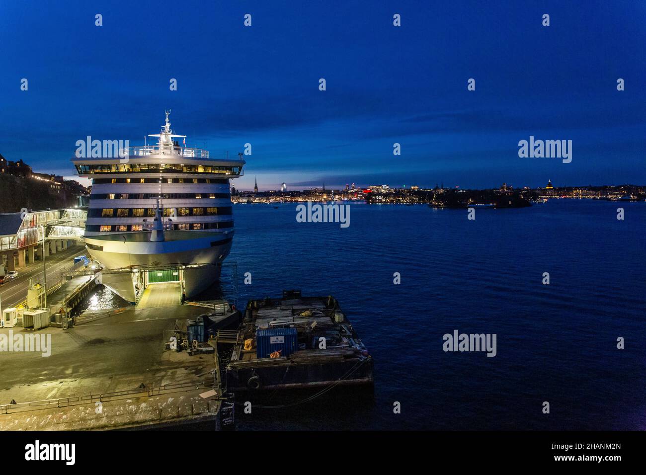 Viking line boat Stock Photo - Alamy