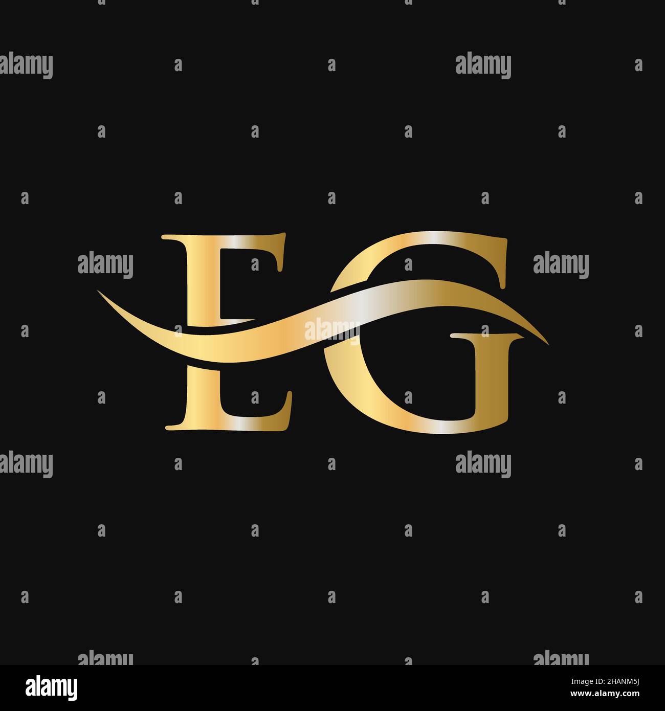 Letter EG Logo Design Template. EG, E G Letter Logo Modern, Flat ...