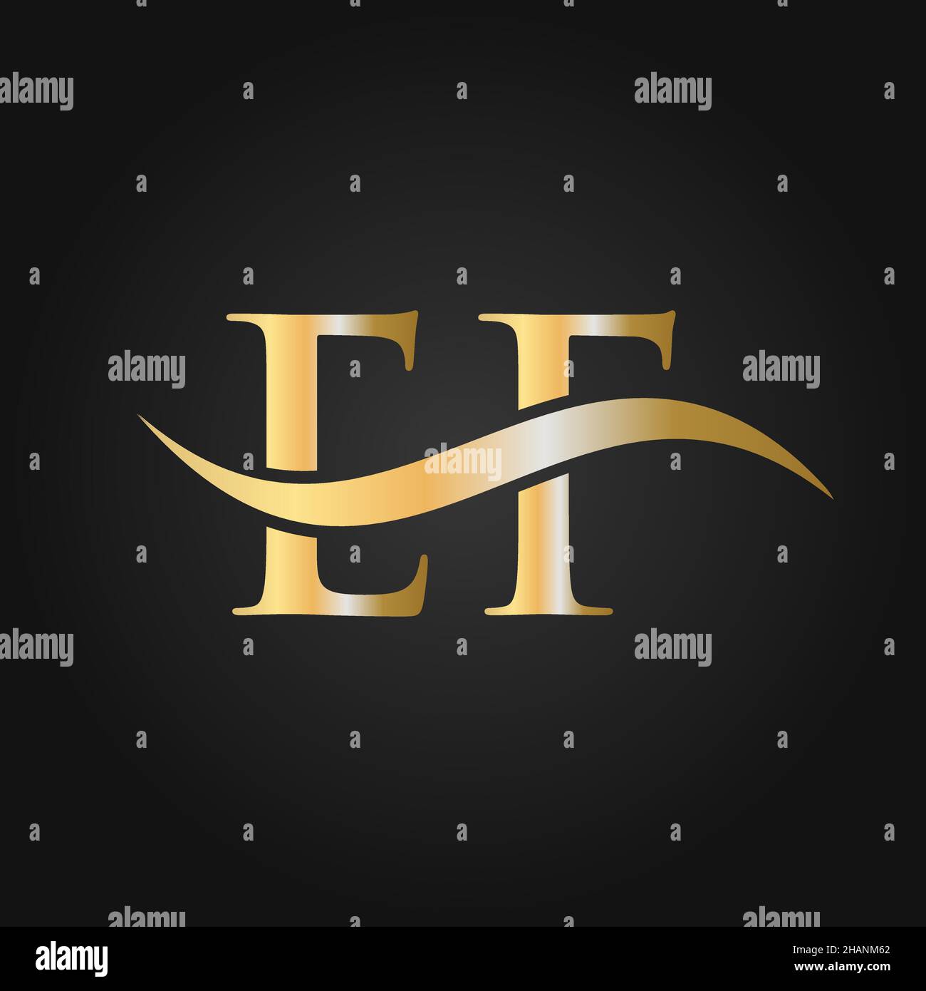 Letter EF Logo Design Template. EF, E F Letter Logo Modern, Flat ...