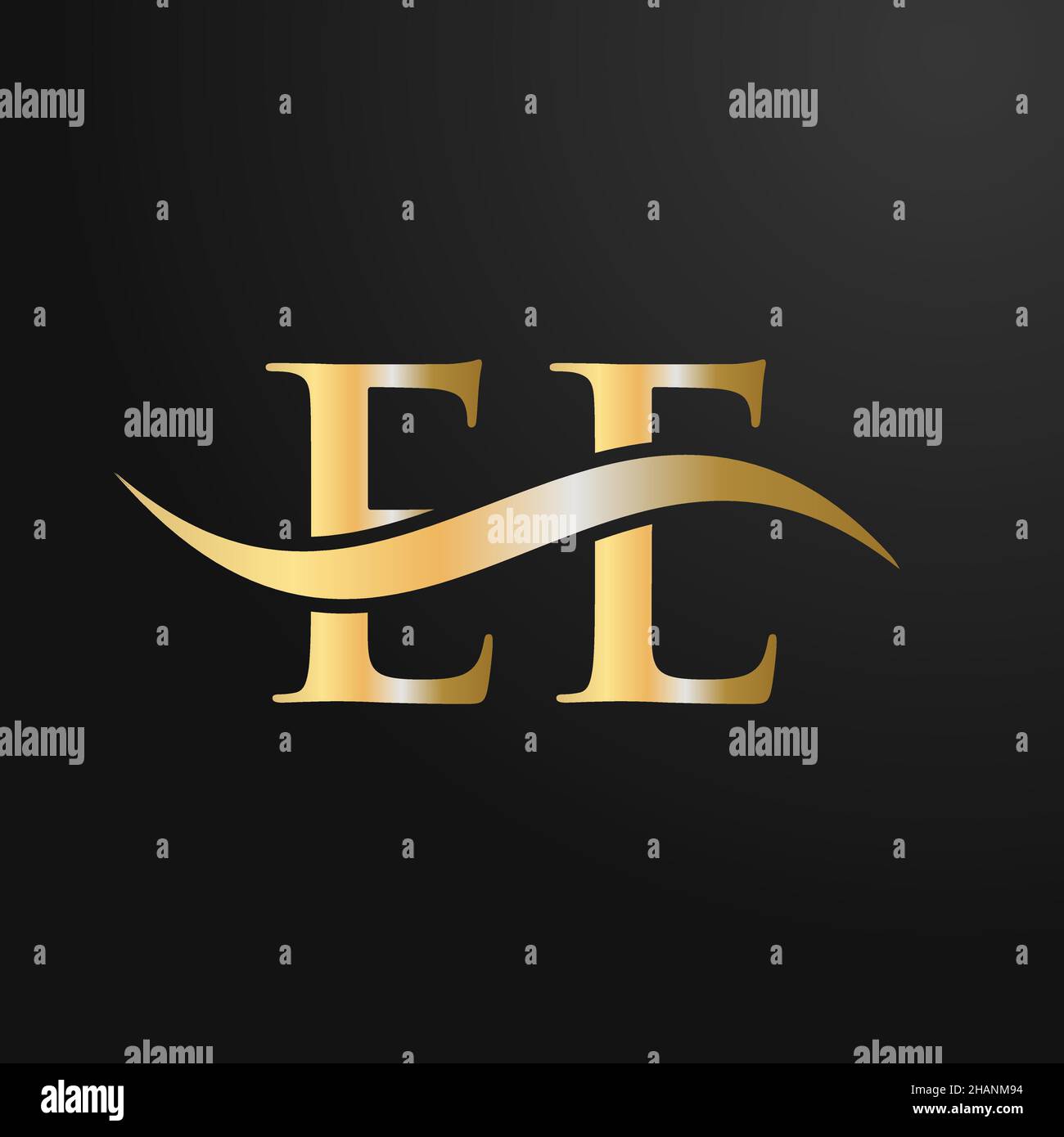 Letter EE Logo Design Template. EE, E E Letter Logo Modern, Flat ...