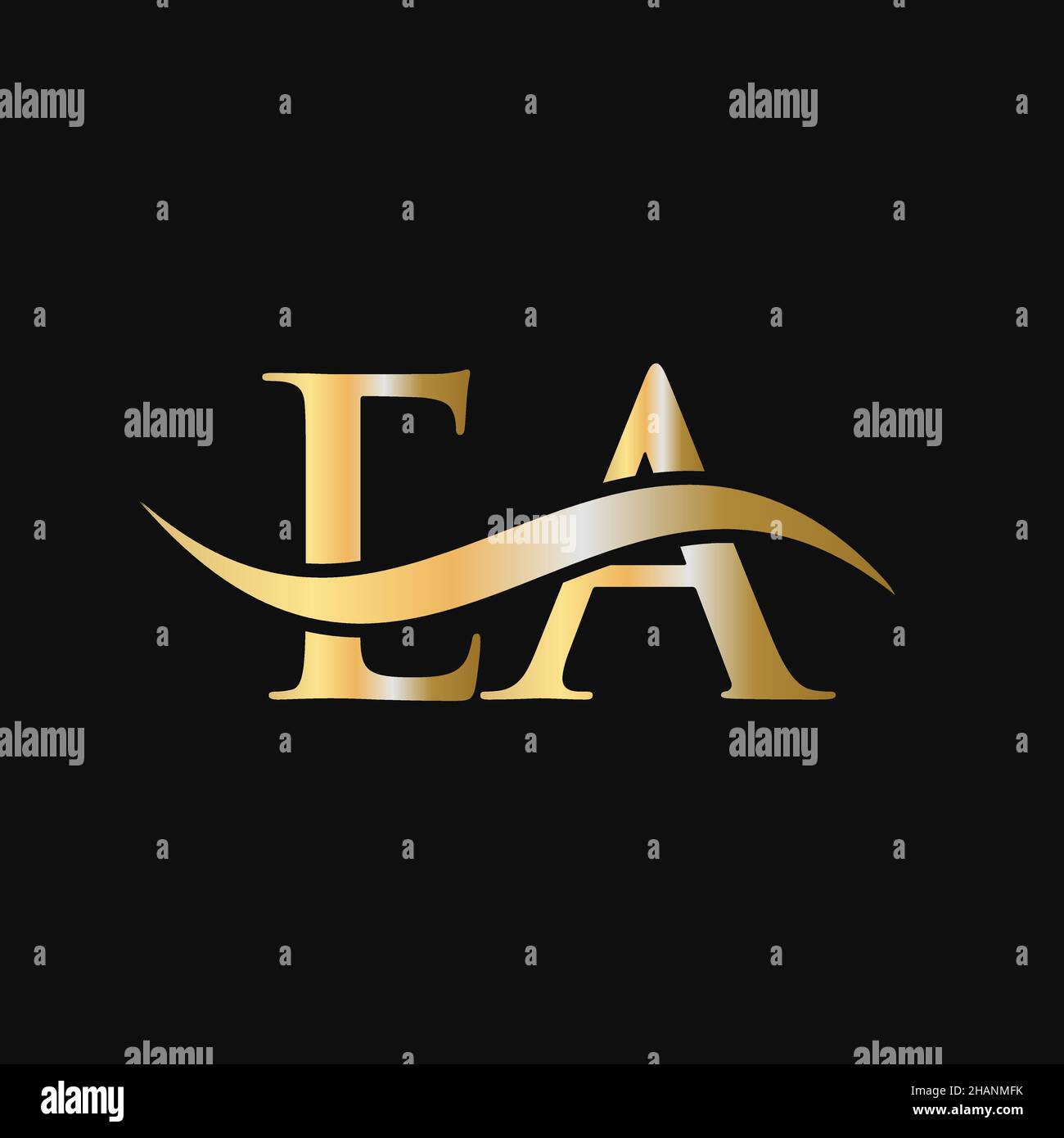 Letter ea logo hi-res stock photography and images - Alamy