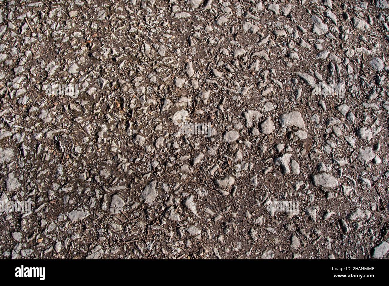 The structure of a stony hiking trail Stock Photo - Alamy