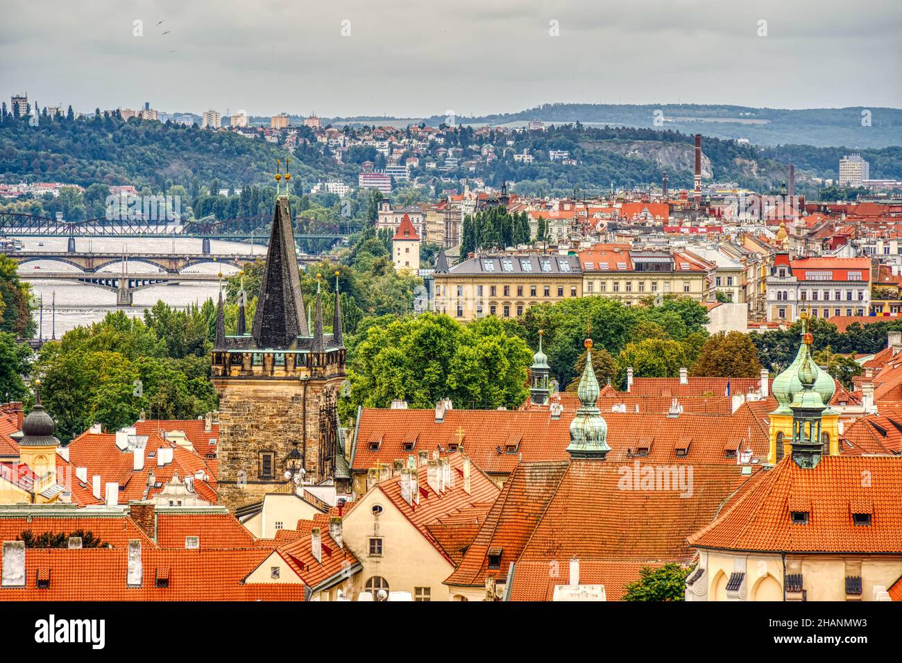 Prague cityscape, HDR Image Stock Photo - Alamy