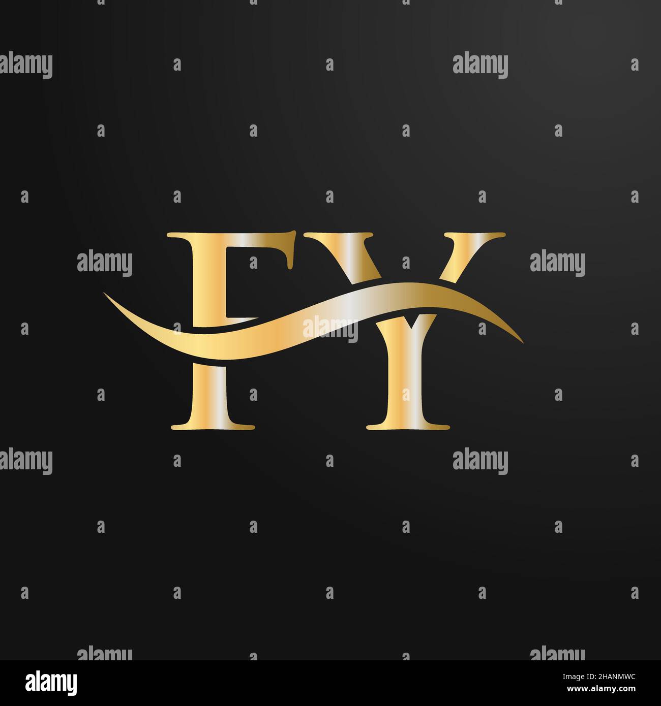 Letter FY Logo Design Template. FY, F Y Letter Logo Modern, Flat ...