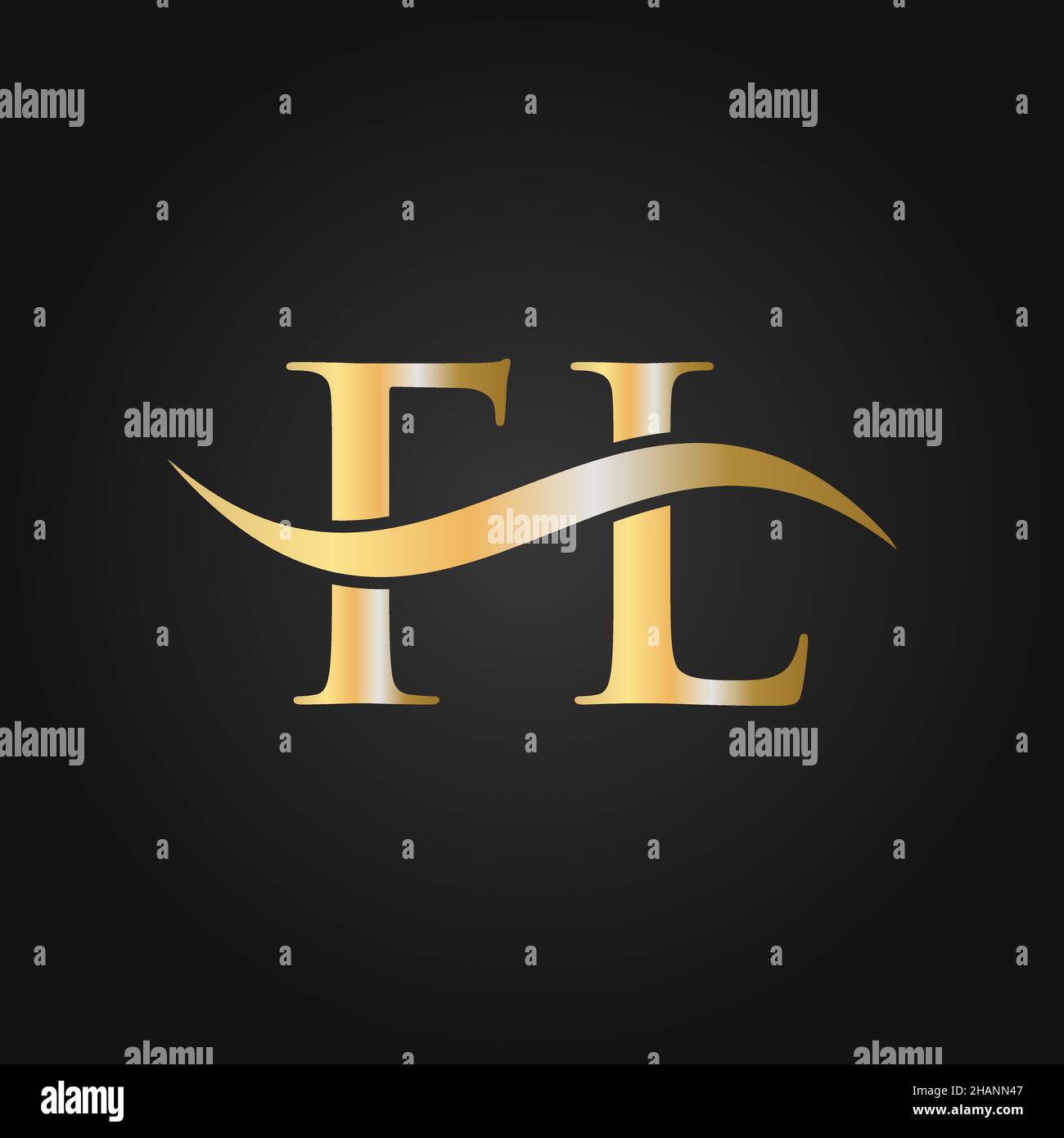 Letter FL Logo Design Template. FL, F L Letter Logo Modern, Flat ...