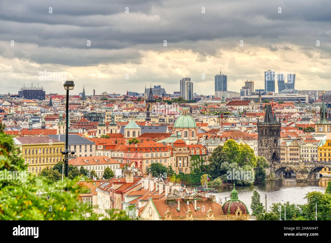 Prague cityscape, HDR Image Stock Photo - Alamy