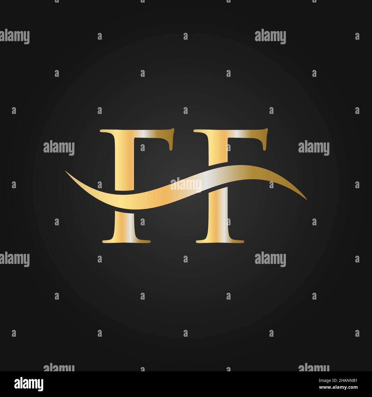 Letter FF Logo Design Template. FF, F F Letter Logo Modern, Flat ...