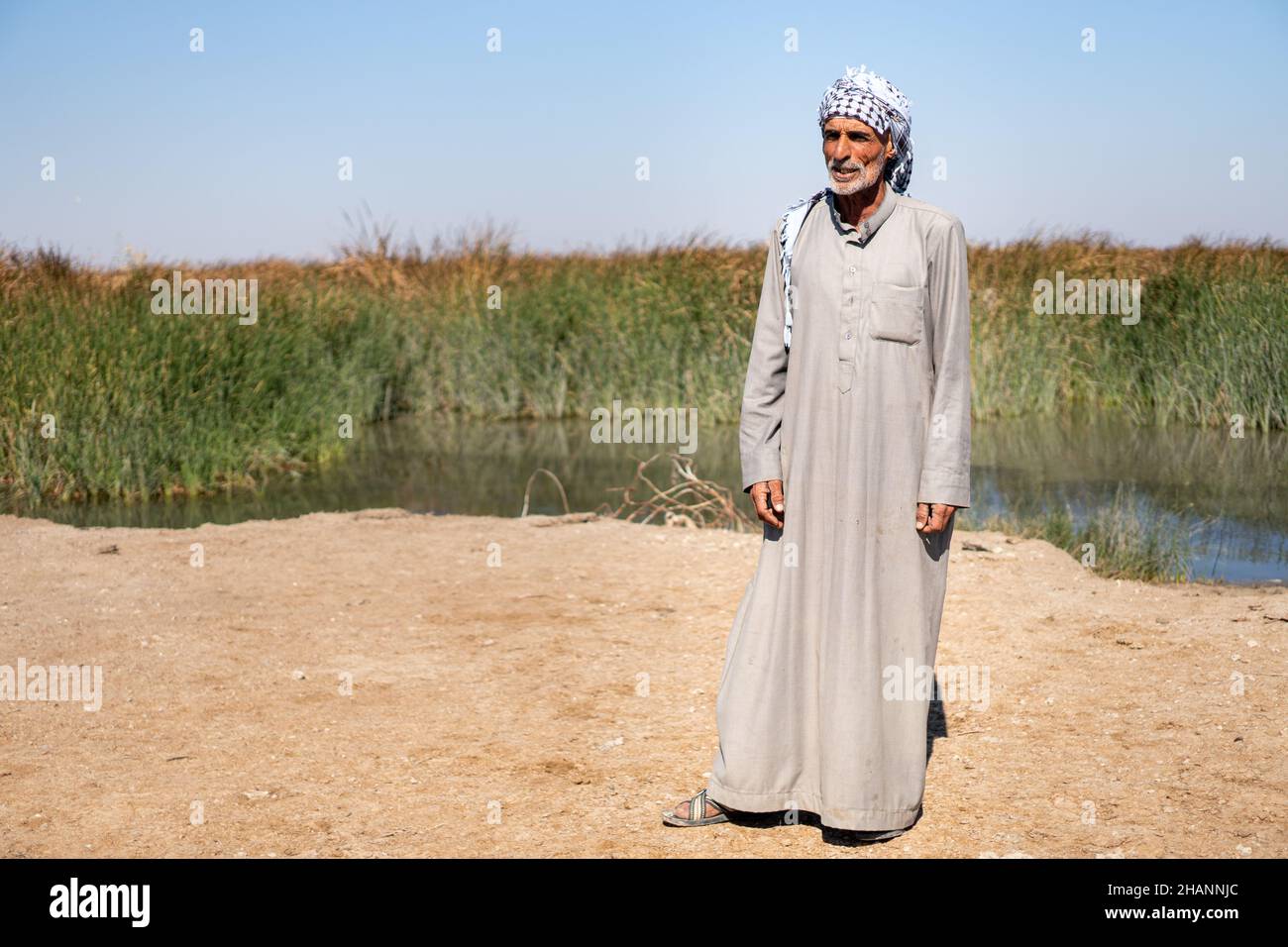 Mesopotamian / Iraqi Marshes with the so called Marsh Arabs Stock Photo ...