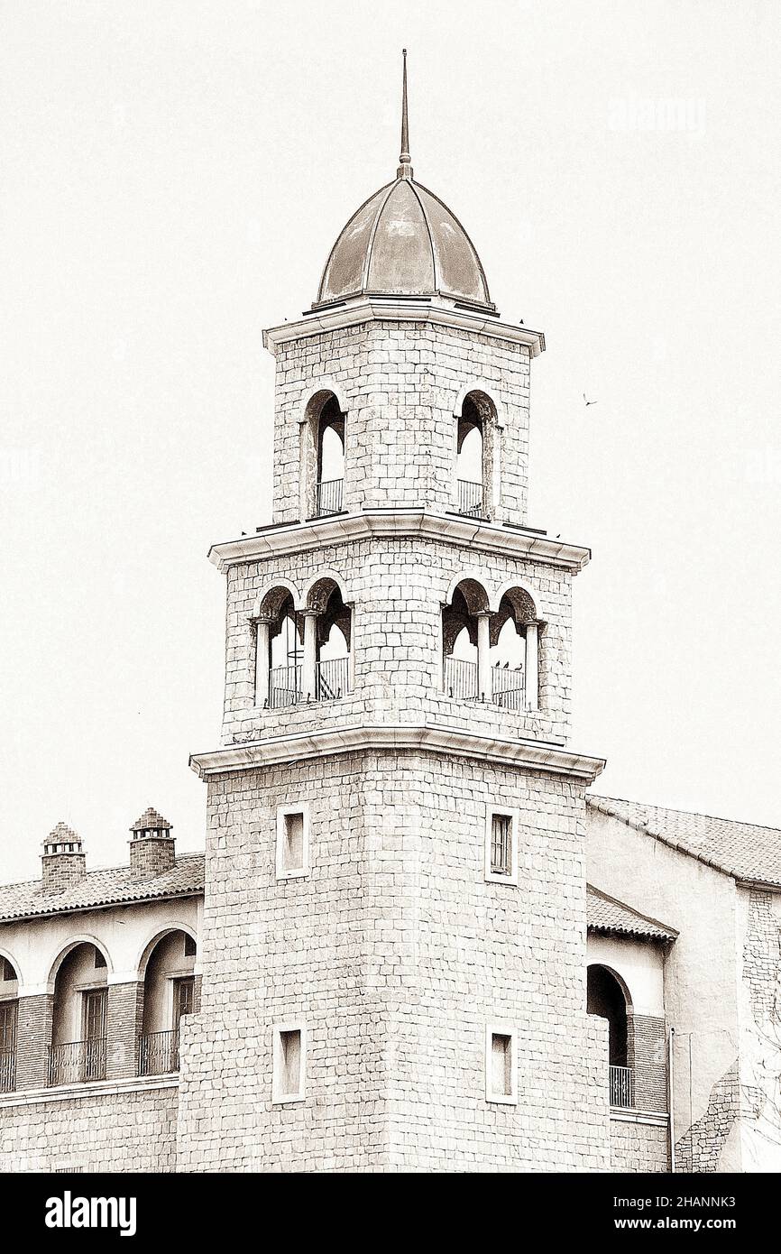 Old palace tower with a unique architecture Stock Photo - Alamy