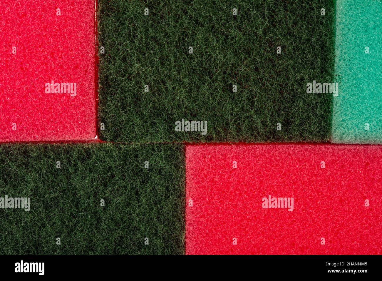 Super colourful Scouring Sponge, scour pads, as semi abstract cleaning ...