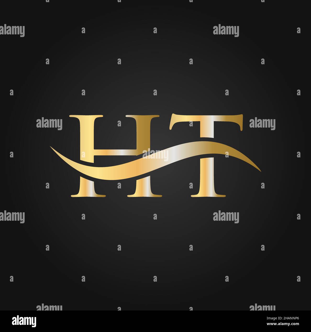 Letter HT Logo Design Template. HT, H T Letter Logo Modern, Flat, Minimalist, Business, Company ...