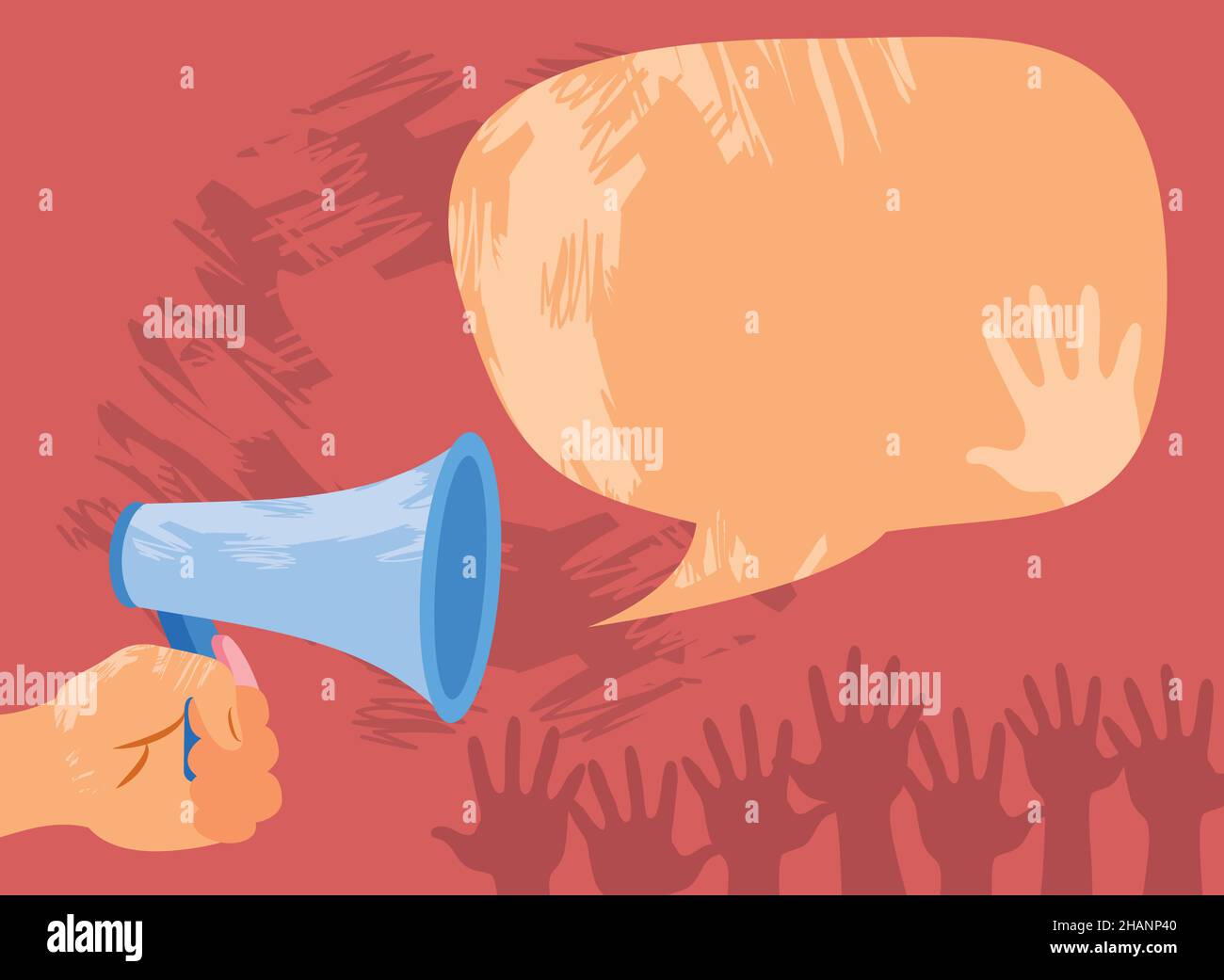 human rights protest Stock Vector Image & Art - Alamy