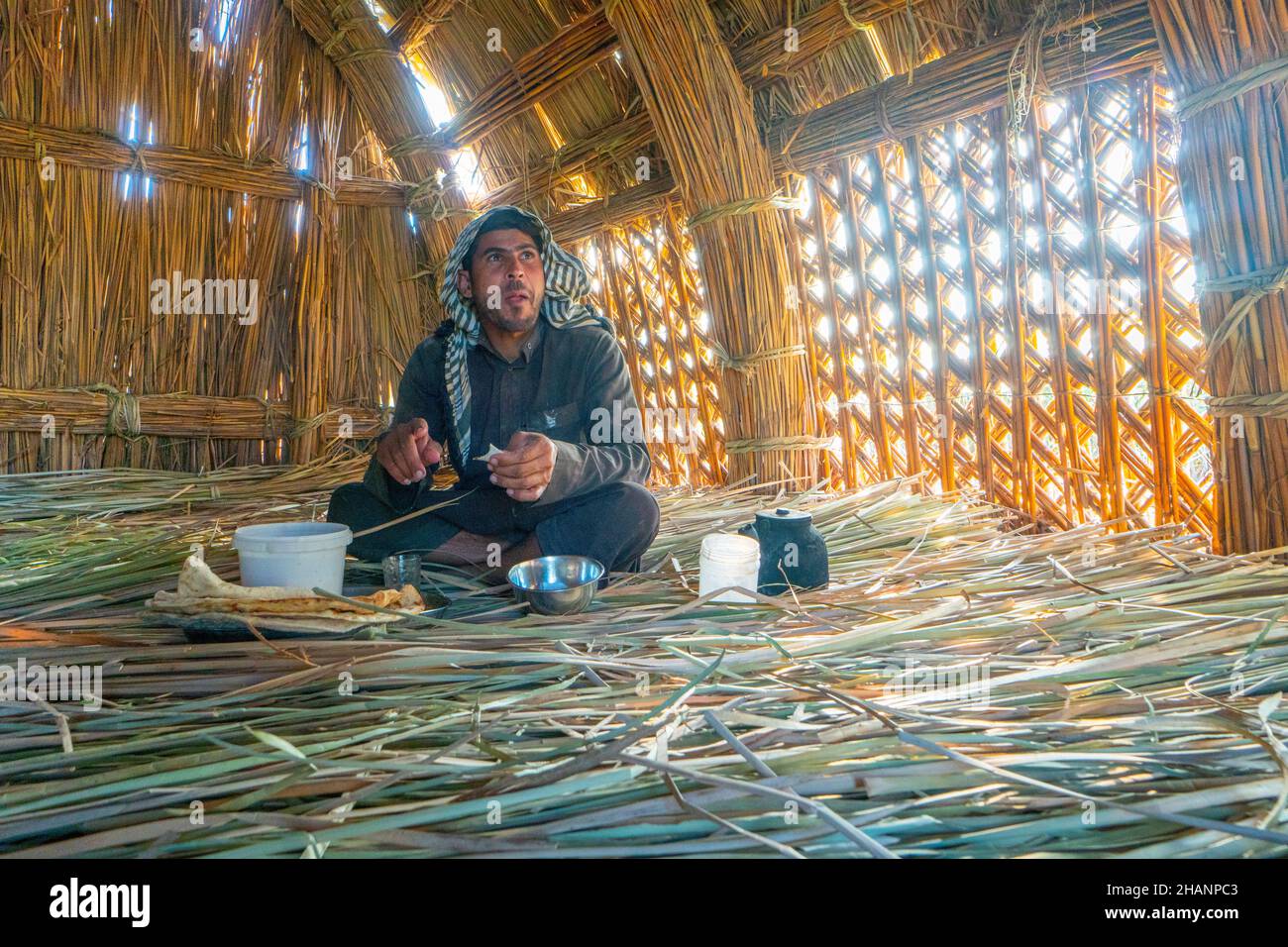 Mesopotamian / Iraqi Marshes with the so called Marsh Arabs Stock Photo ...