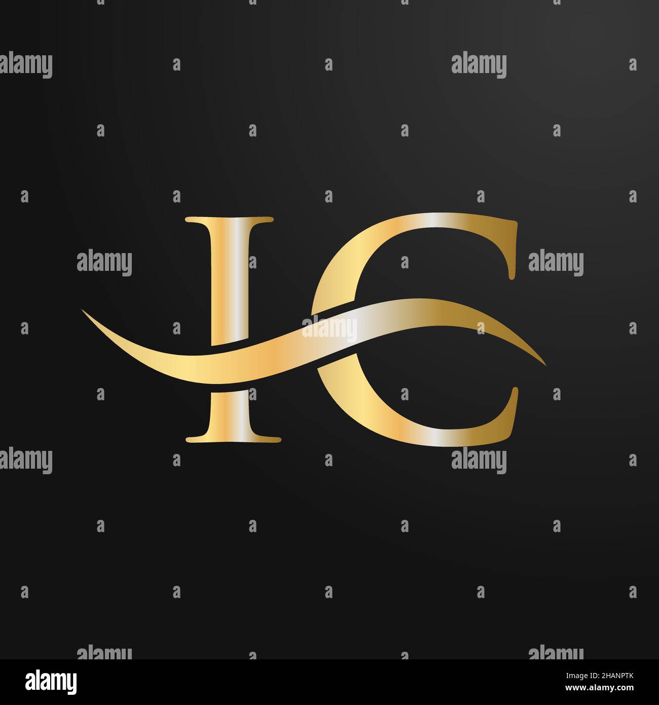 Letter IC Logo Design Template. IC, I C Letter Logo Modern, Flat ...