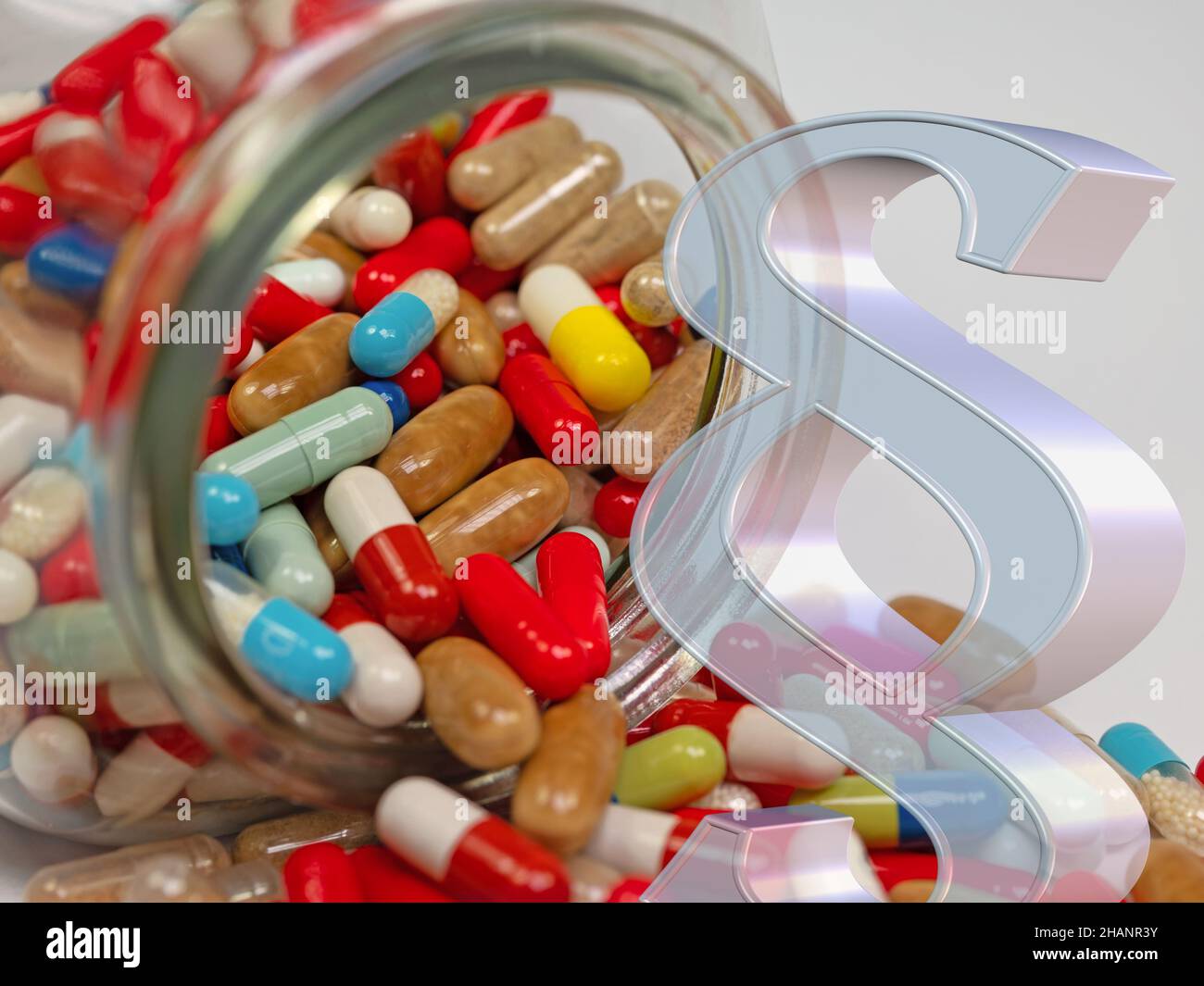 Paragraph and tablets, Medicinal product regulation, symbolic ...