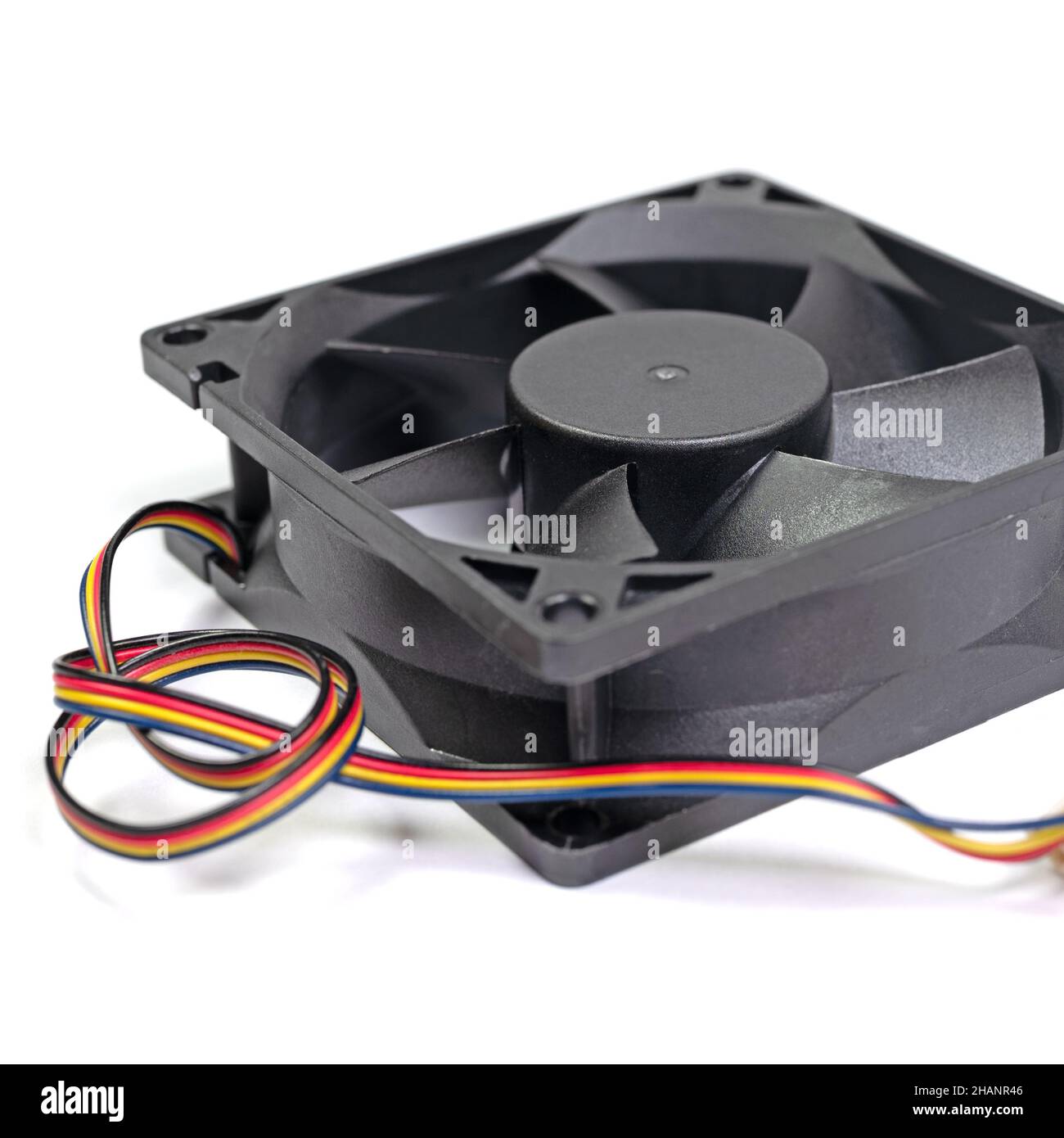 PC fan against white background Stock Photo - Alamy