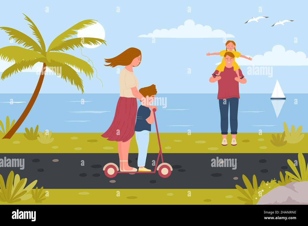 Shoulder_ride Stock Vector Images - Alamy