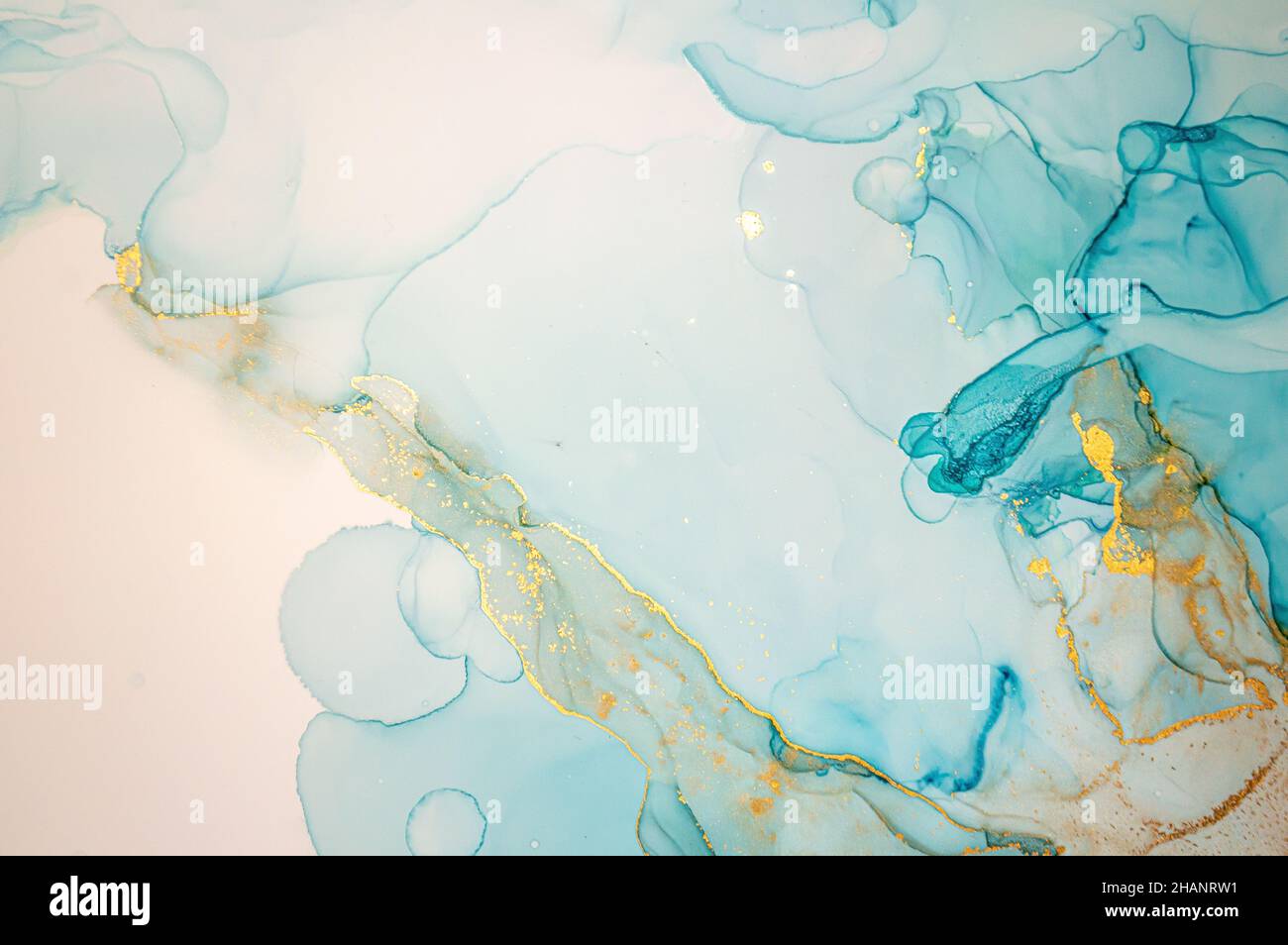 Gold Abstract Liquid. Alcohol Ink on Canvas Stock Photo - Alamy