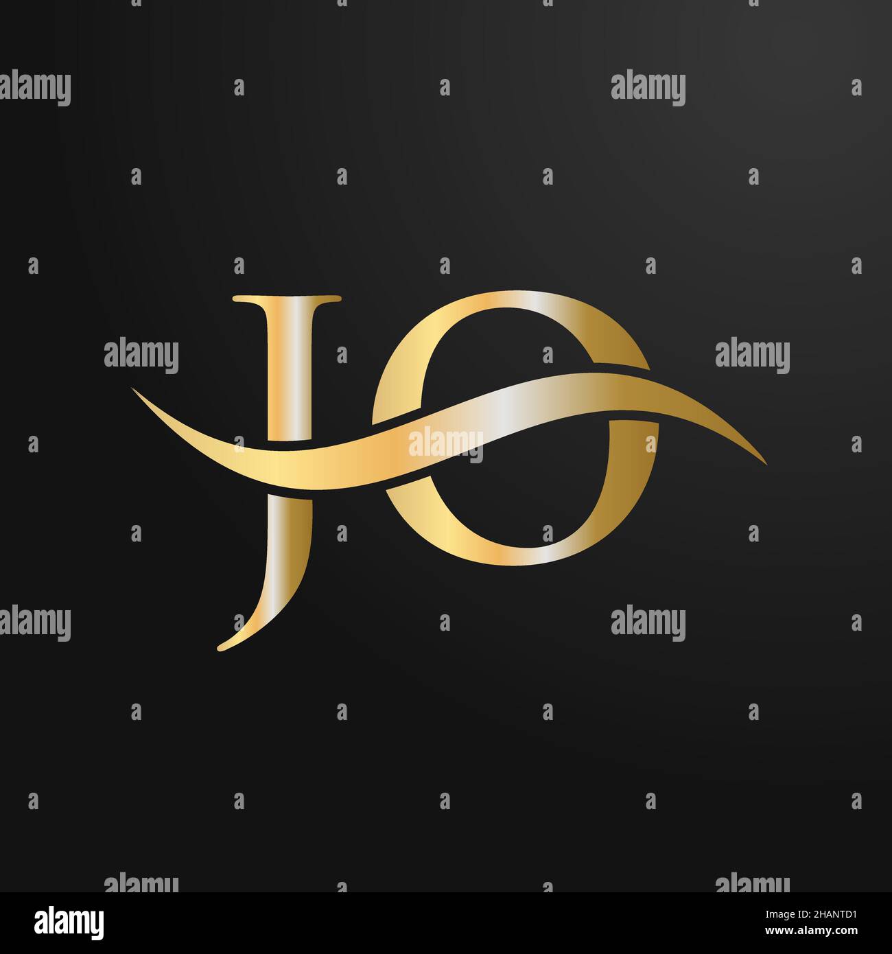 Letter JO Logo Design Template. JO, J O Letter Logo Modern, Flat ...