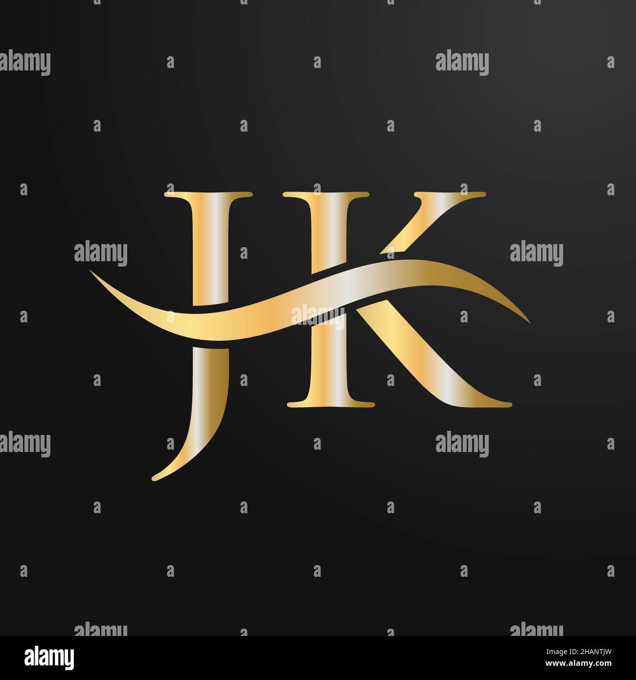 Letter JK Logo Design Template. JK, J K Letter Logo Modern, Flat ...