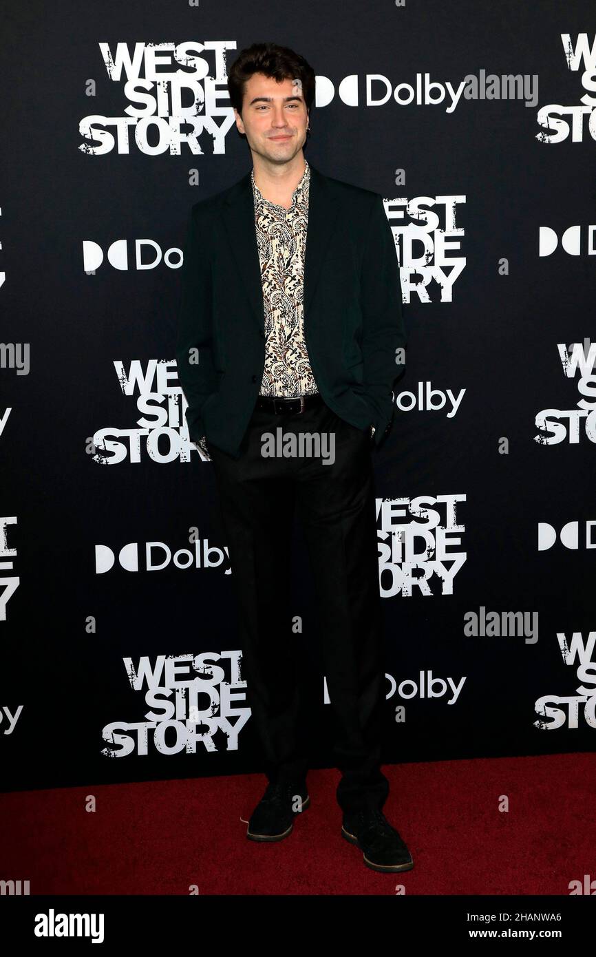Los Angeles, CA. 7th Dec, 2021. Ryan McCartan at arrivals for WEST SIDE ...
