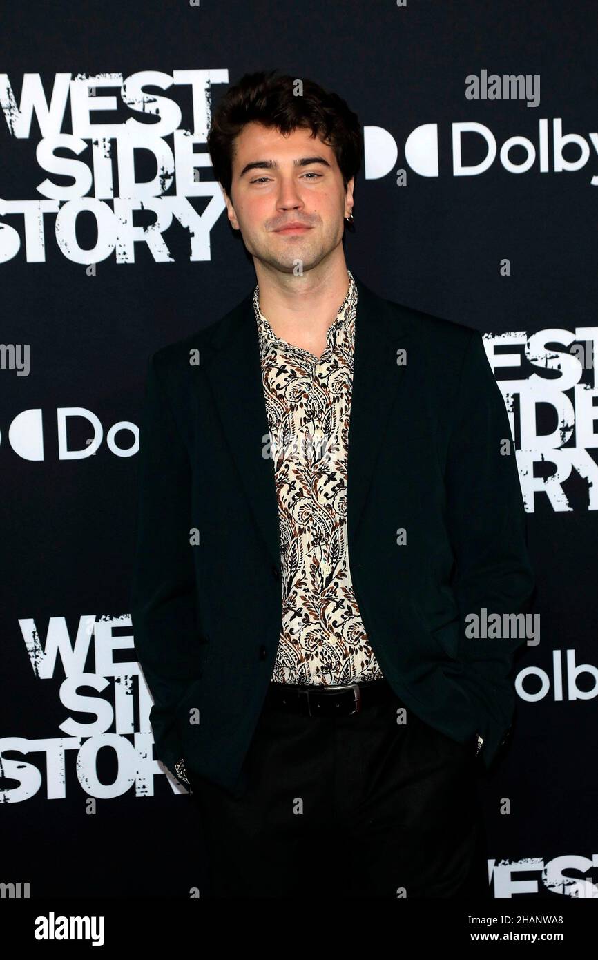 Los Angeles, CA. 7th Dec, 2021. Ryan McCartan at arrivals for WEST SIDE ...