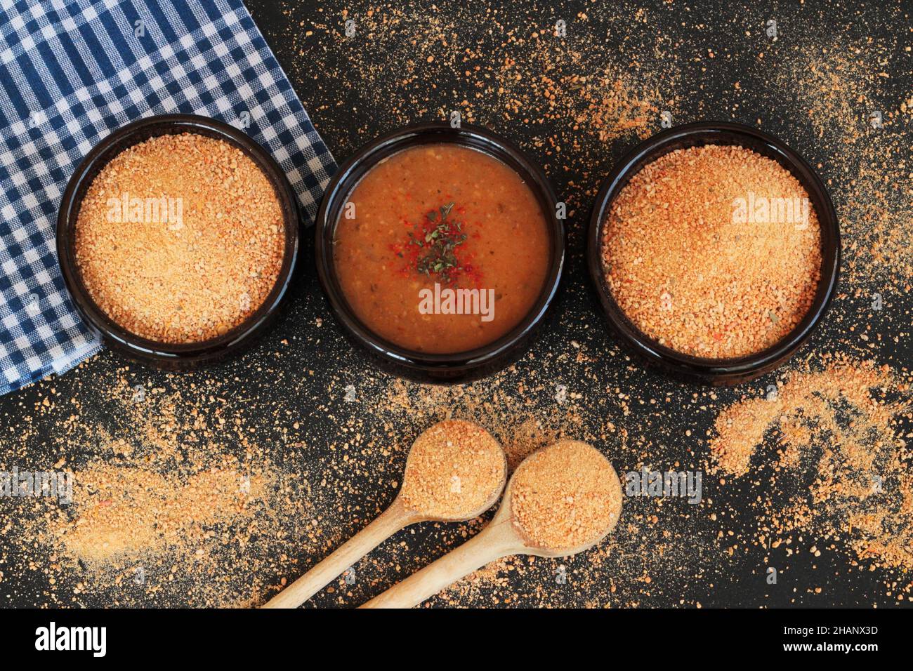 Traditional Turkish Homemade Dry Soup,Tarhana grains and cooked in ...