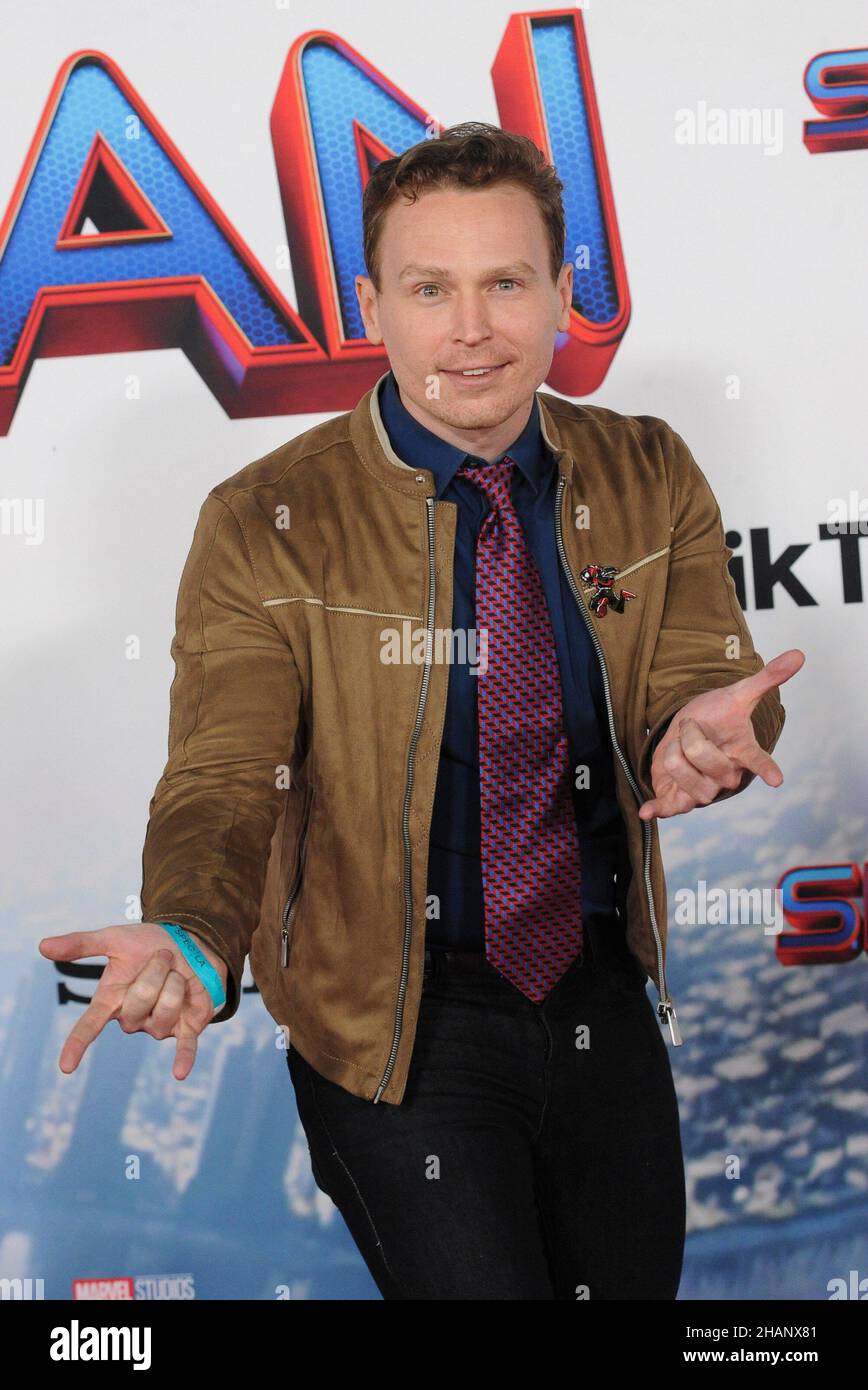 Los Angeles, CA. 13th Dec, 2021. Coy Jandreau at arrivals for SPIDER ...