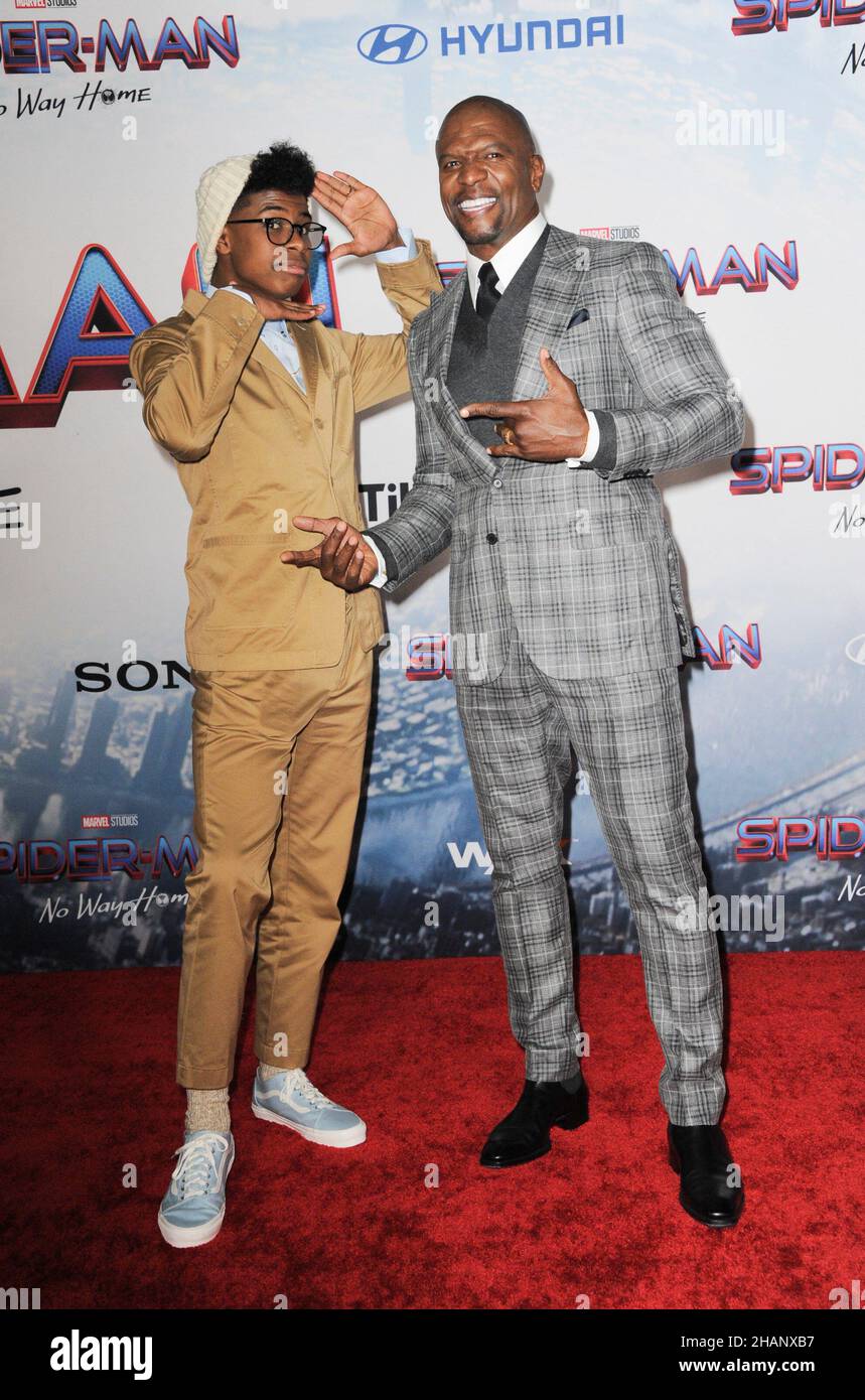 Los Angeles, CA. 13th Dec, 2021. Isaiah Crews, Terry Crews at arrivals ...