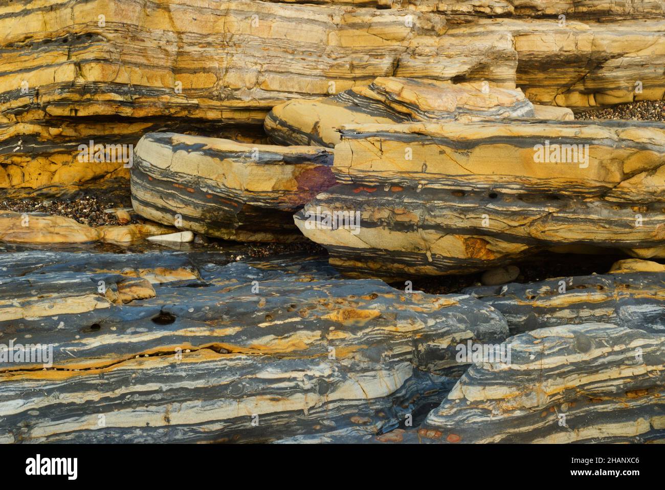 Interesting study of random patterns, texture, lines, shape of coastal ...