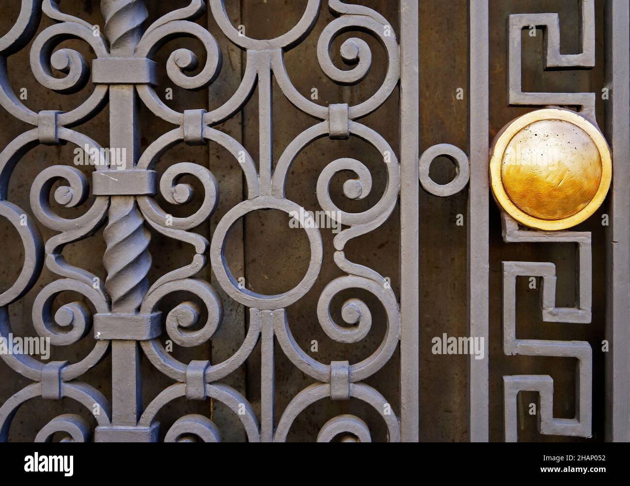 Art deco gate details, downtown Rio Stock Photo - Alamy