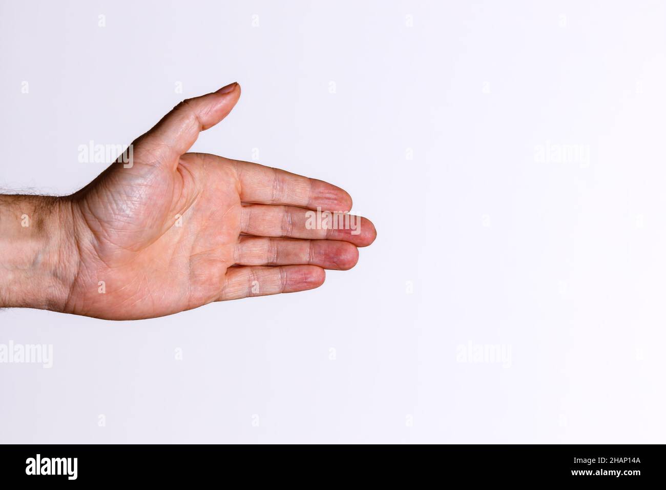 Four hands pushing hi-res stock photography and images - Alamy