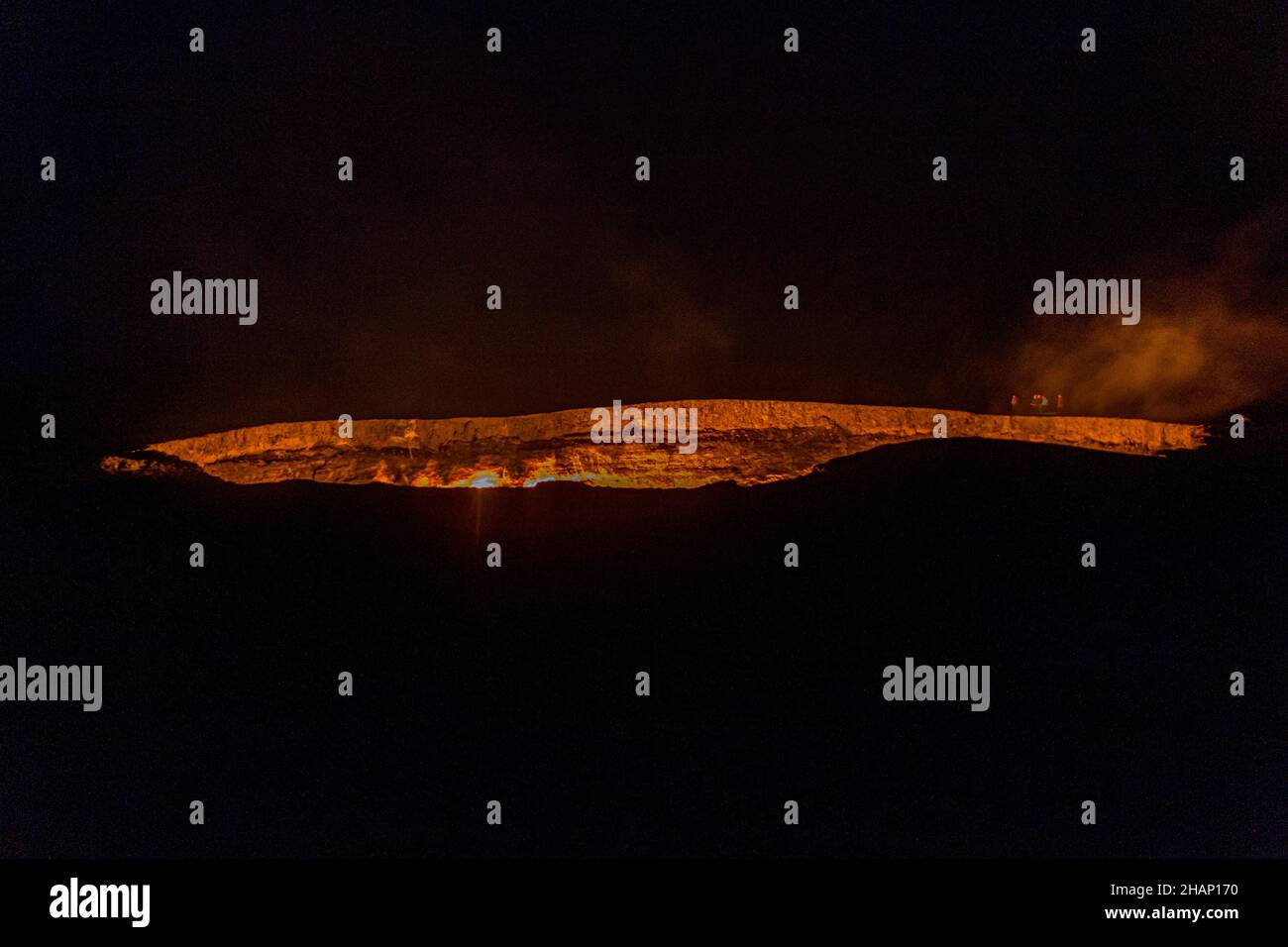 Darvaza Derweze gas crater Door to Hell or Gates of Hell in ...